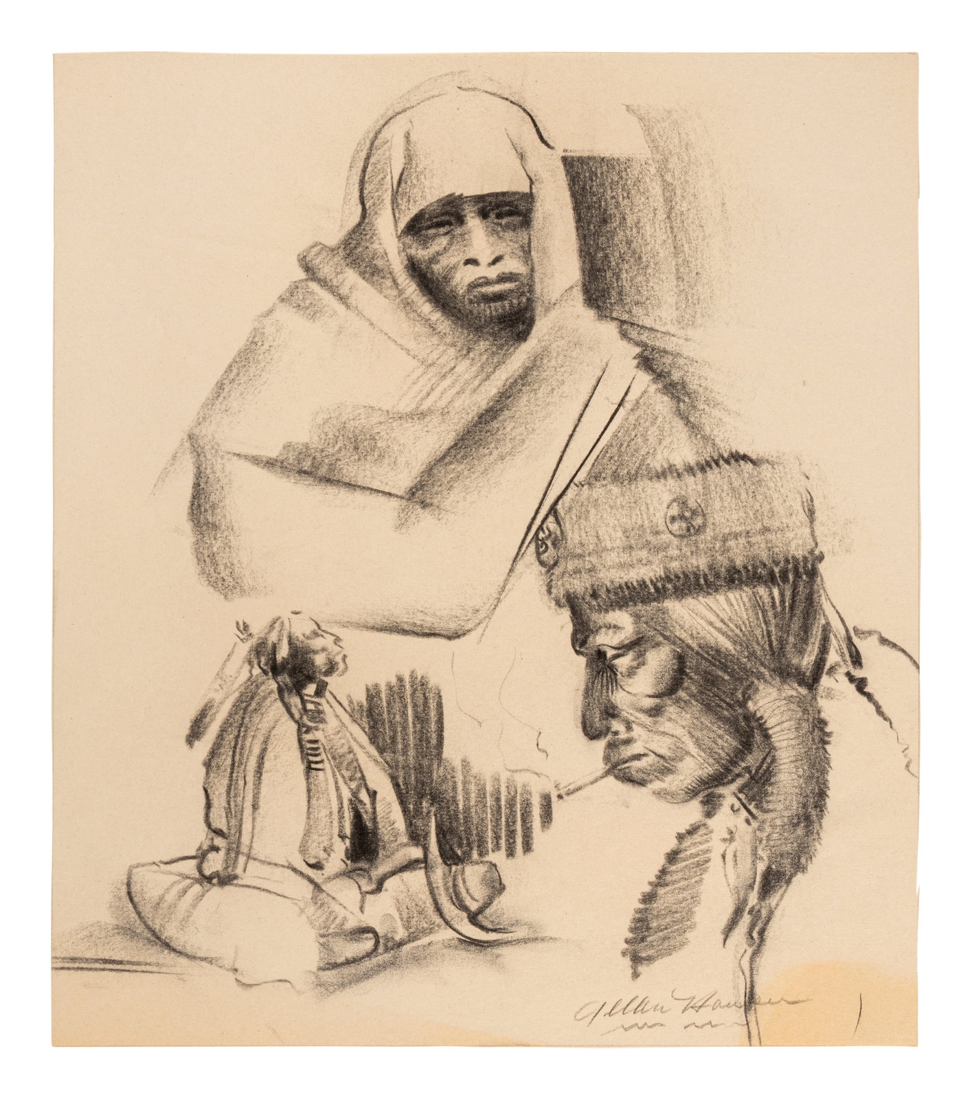 Allan Houser | Three Portraits | MutualArt