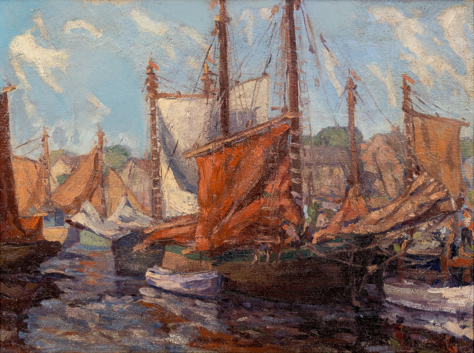 Fred Darge | Harbor with Boats | MutualArt