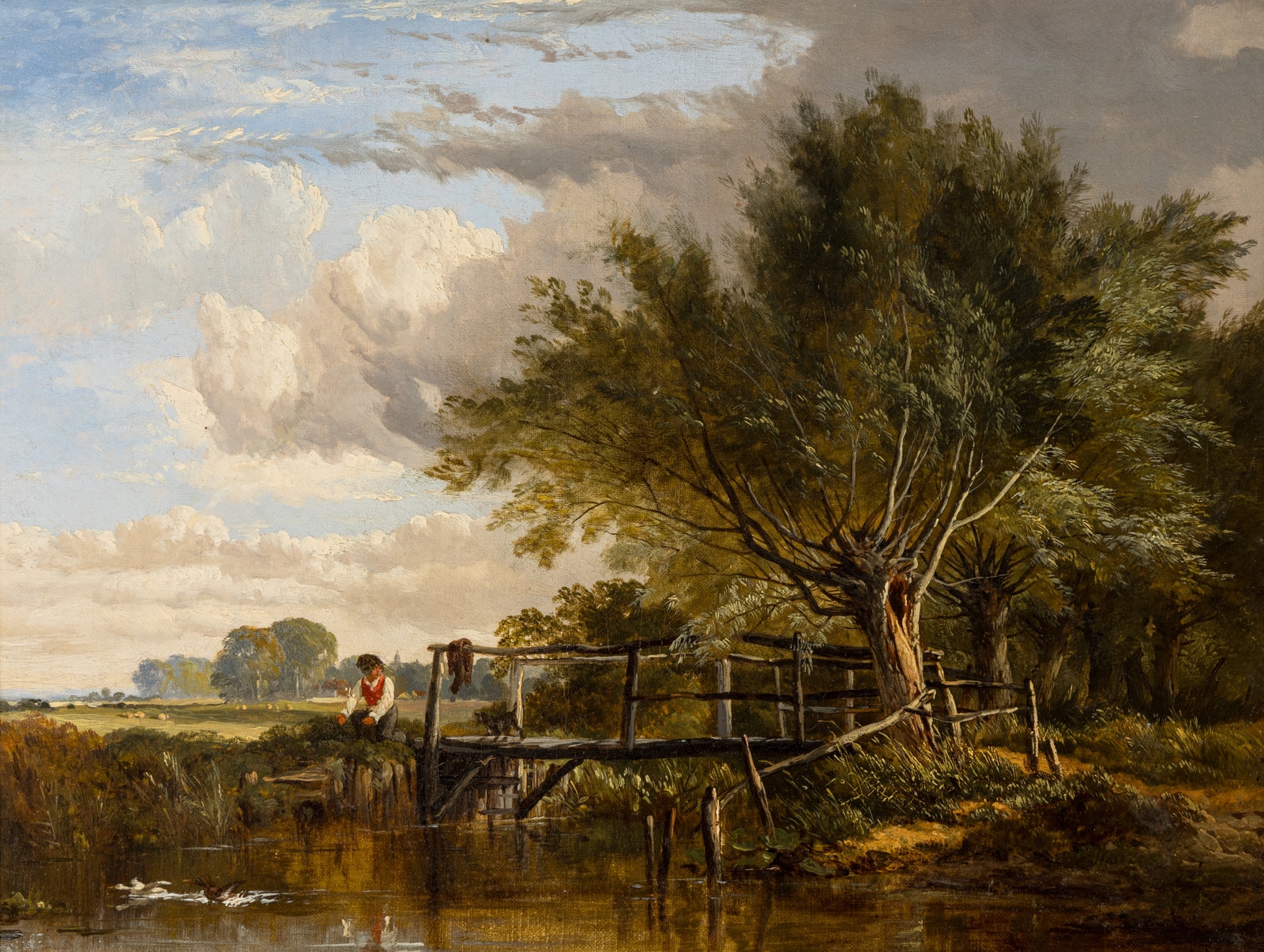 Arthur Gilbert | Rural Scenes (a pair of paintings) | MutualArt