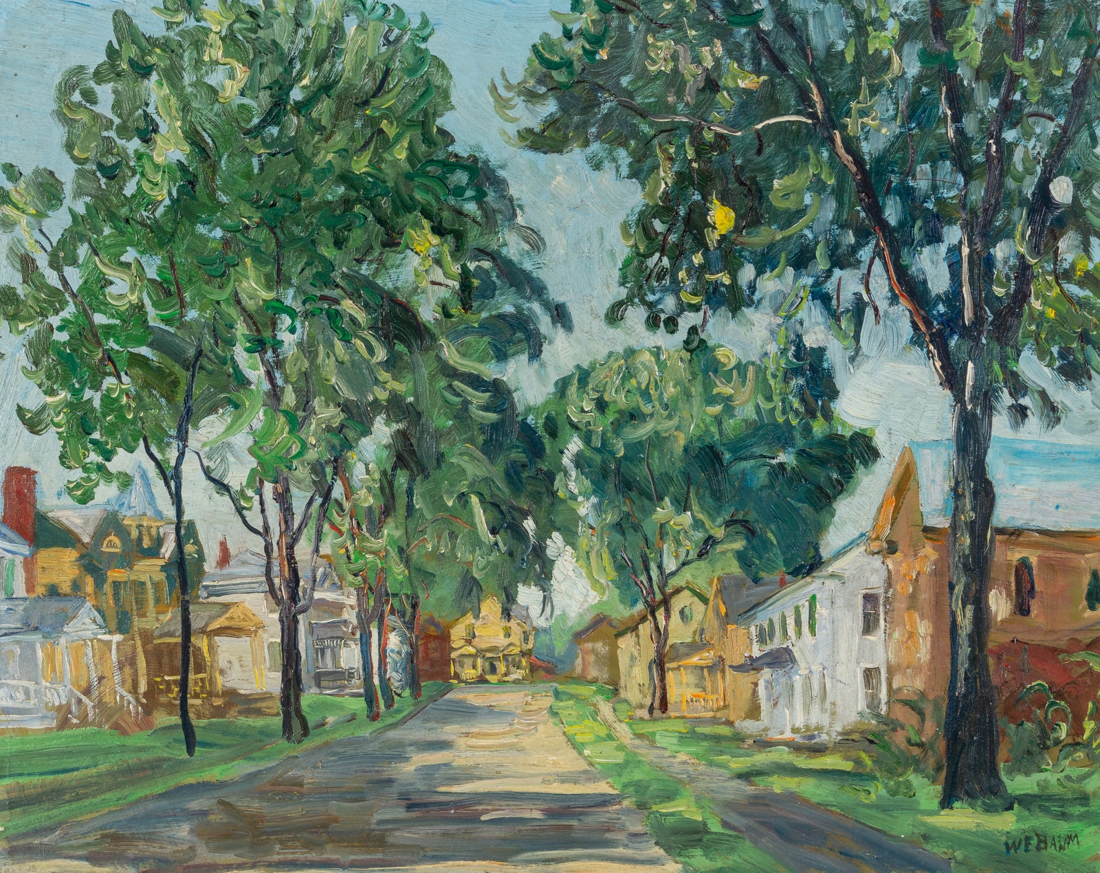 Walter Emerson Baum | Street Scene | MutualArt