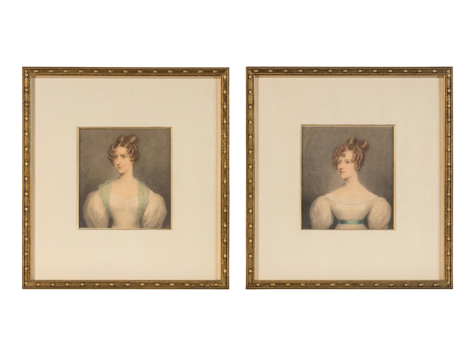 Adam Buck | Portrait of Miss Foote, Actress and Portrait of a Woman (a ...
