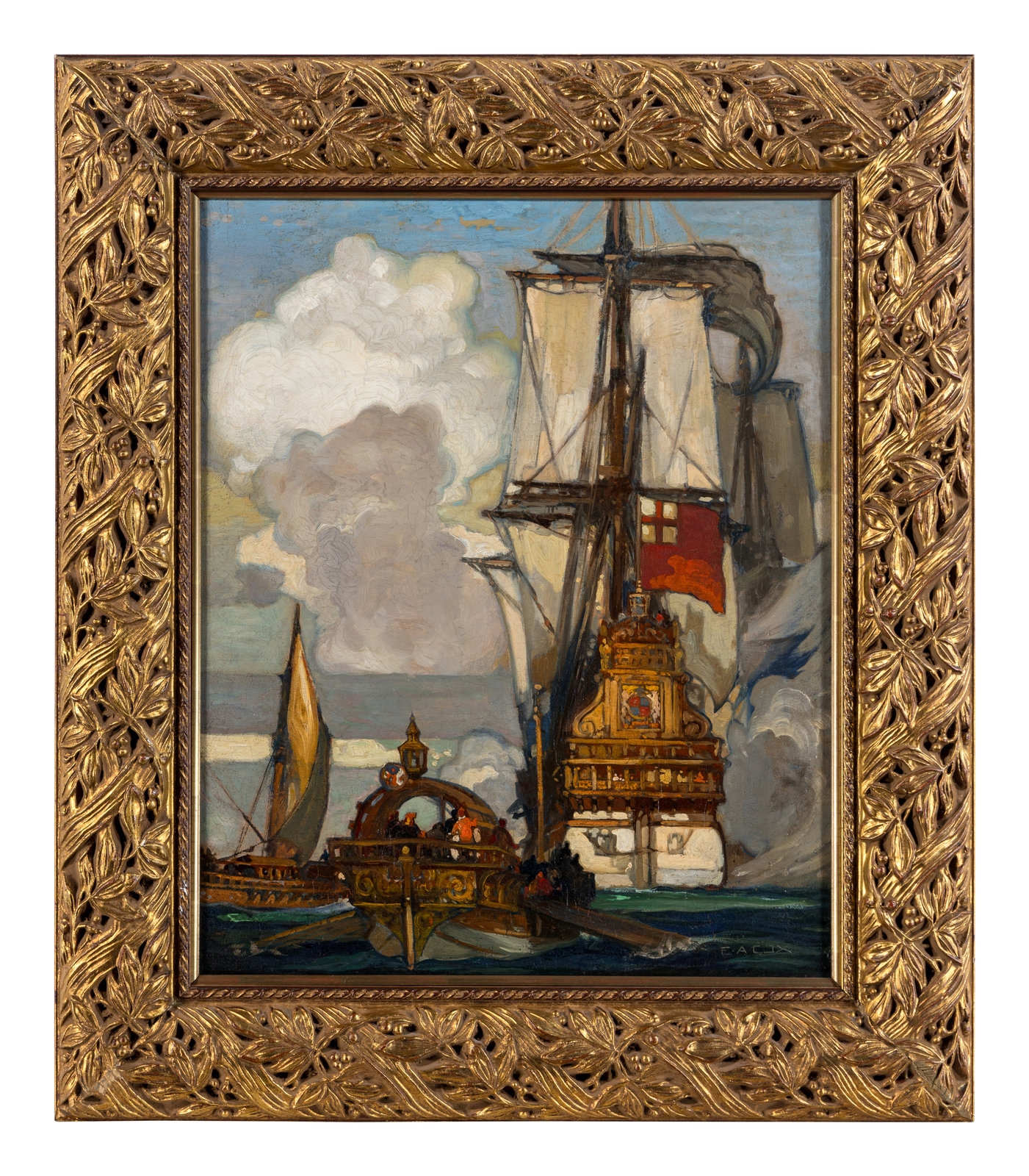 Elijah Albert Cox | Galleon and Smaller Ships | MutualArt