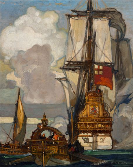 Elijah Albert Cox | Galleon and Smaller Ships | MutualArt
