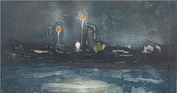 Arthur Freeman | Vessel at night | MutualArt