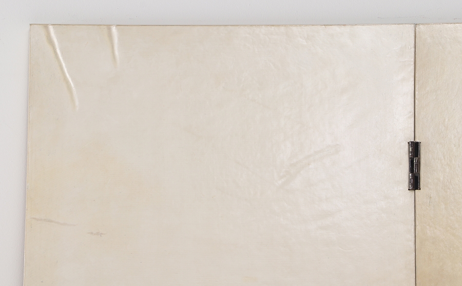 Jean-Michel Frank | Three panel parchment covered folding screen in the ...