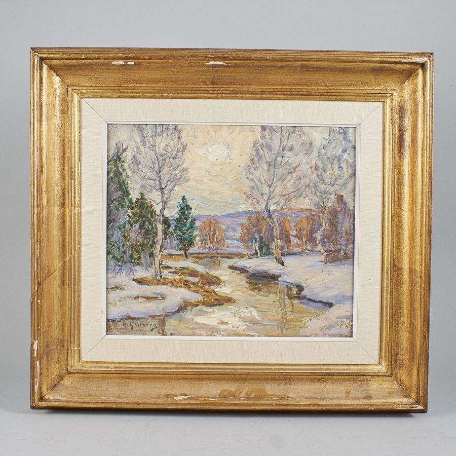 Anton Genberg | Sweden. Winter scene | MutualArt