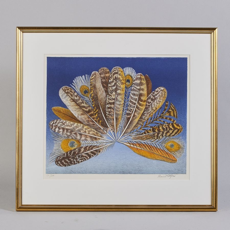 Maria Hillfon | numrerad 57/250. Färglitografi | MutualArt