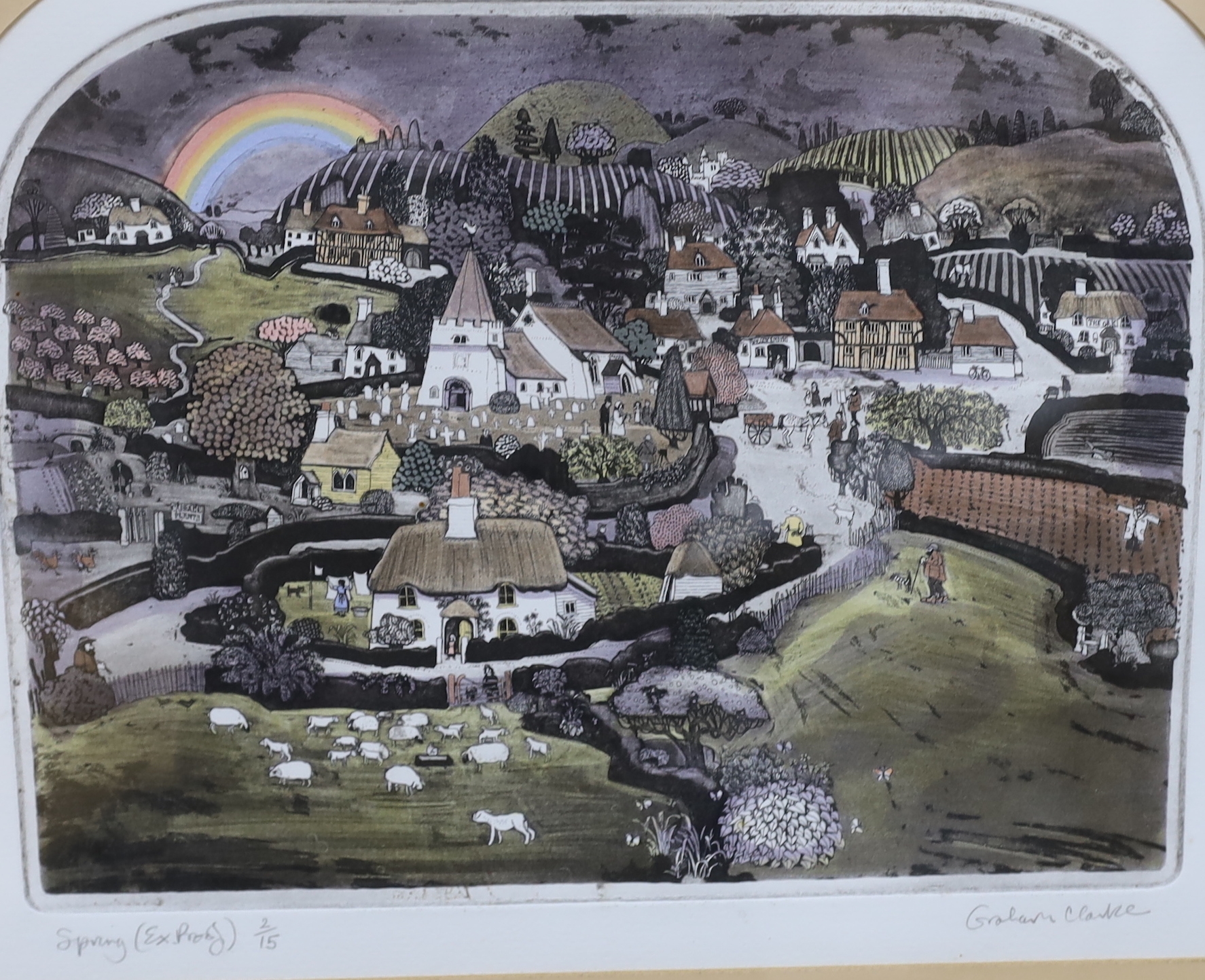 Graham Clarke | set of four colour etchings, 'The Four Seasons' | MutualArt