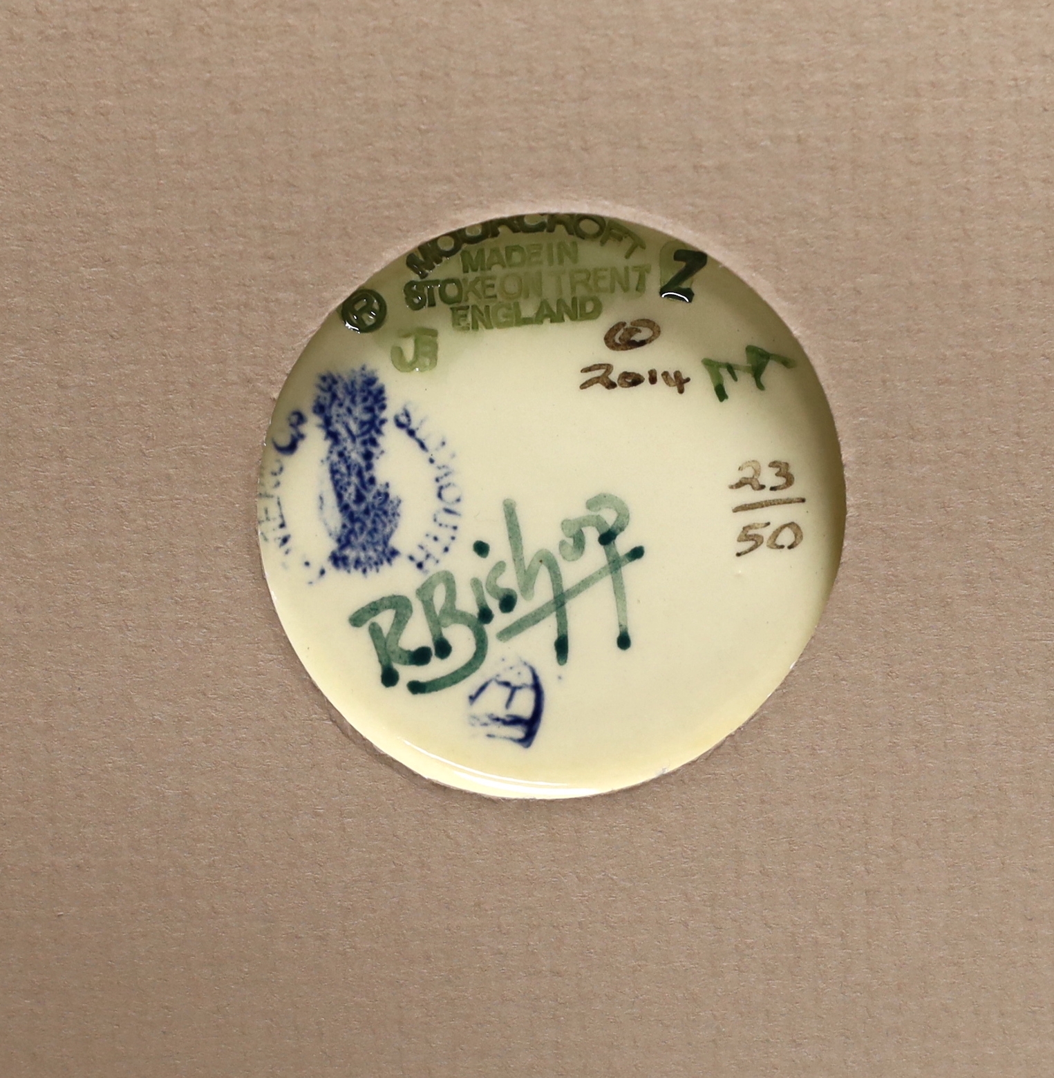 William Moorcroft | A framed Moorcroft R. Bishop wall plaque of a cat ...