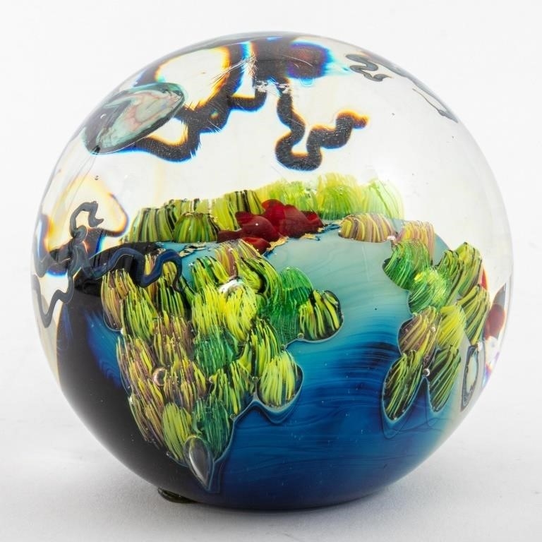 Josh Simpson | Josh Simpson Art Glass Marine Life Paperweight (1992 ...