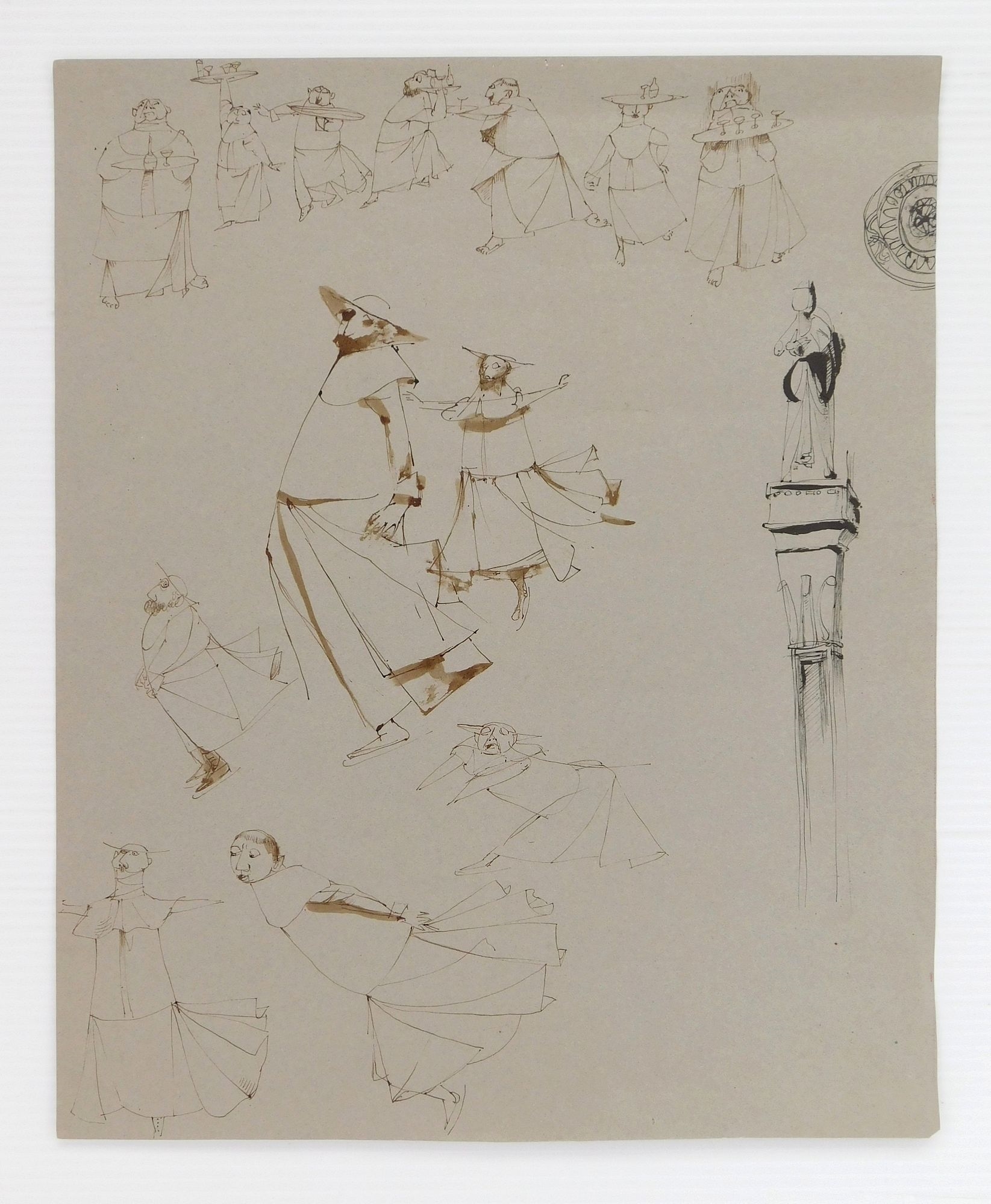 Louis Bosa | Study of Monks | MutualArt