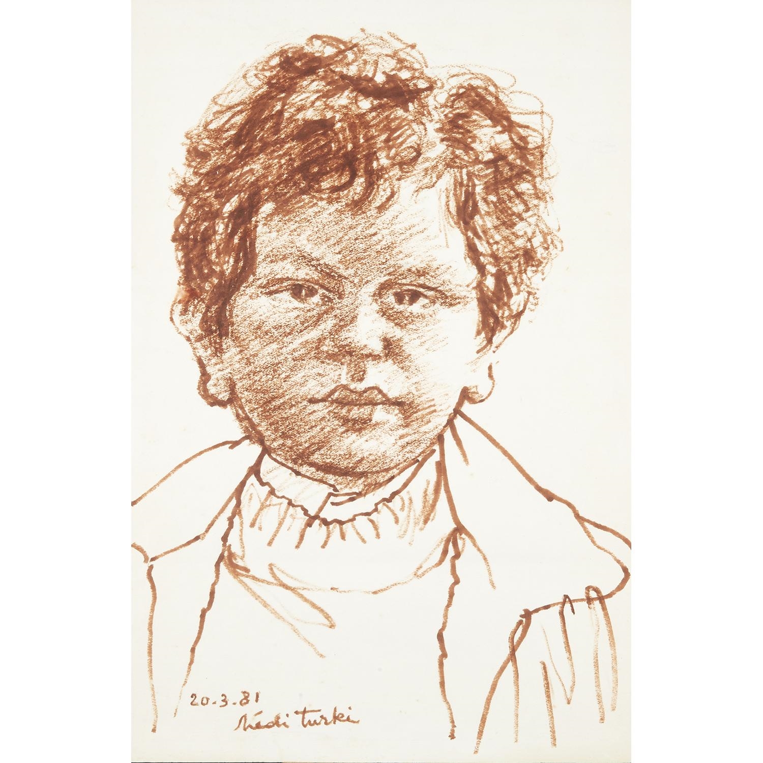 Hédi Turki | PORTRAIT D'ENFANT (1981) | MutualArt