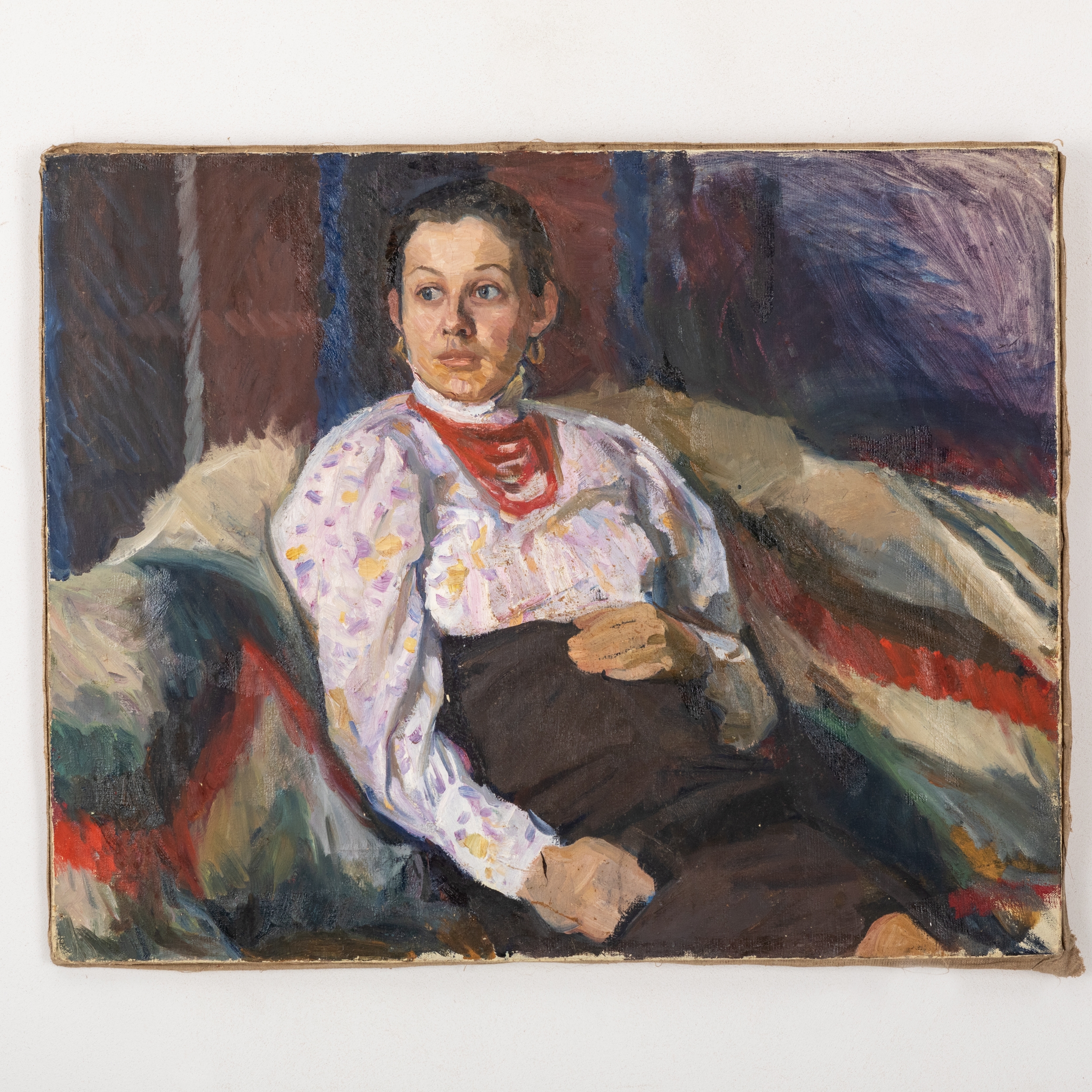 Georgiy Stepanovich Melexov | Donna in un interno | MutualArt