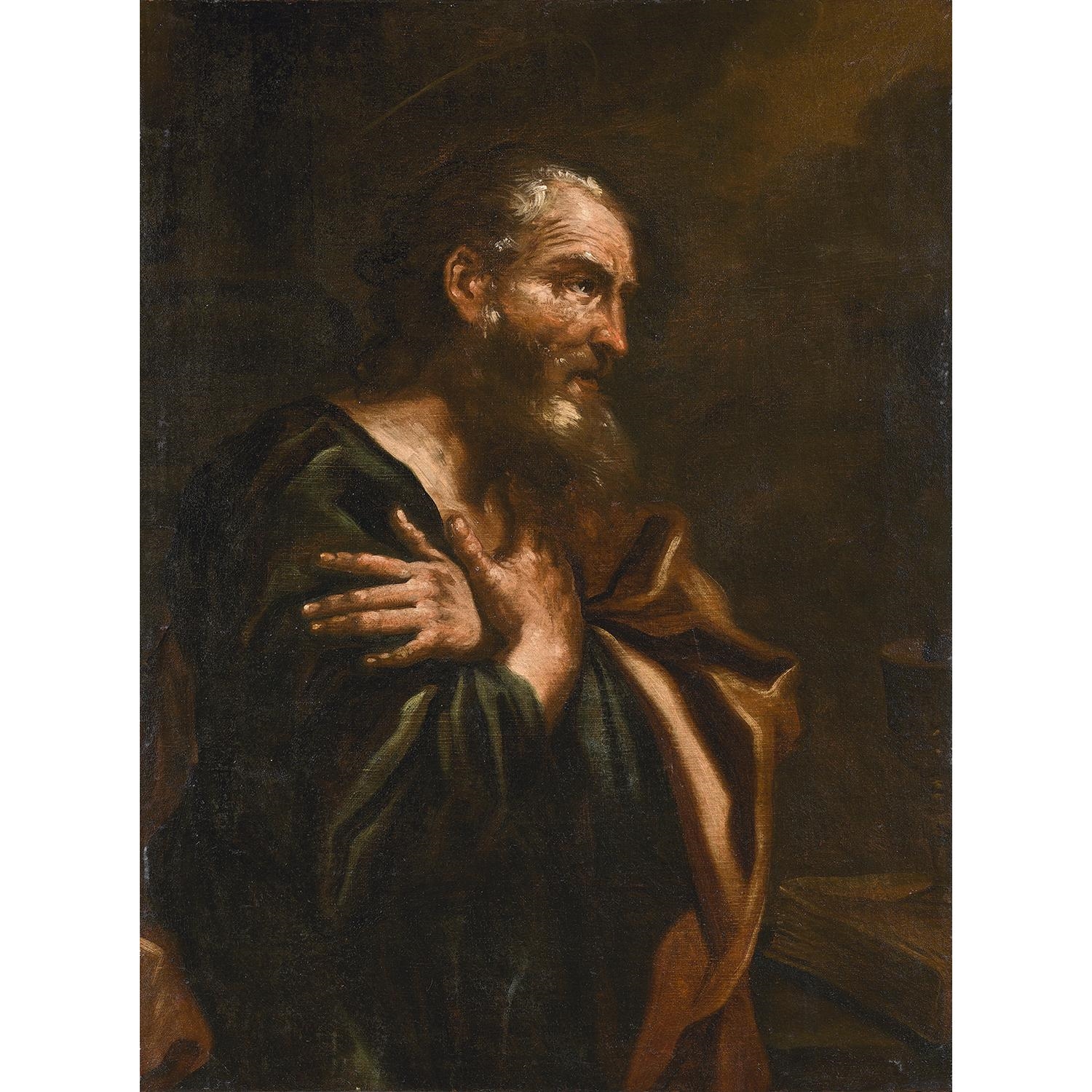 Neapolitan School, 17th Century | SAINT JEAN L'ÉVANGÉLISTE | MutualArt