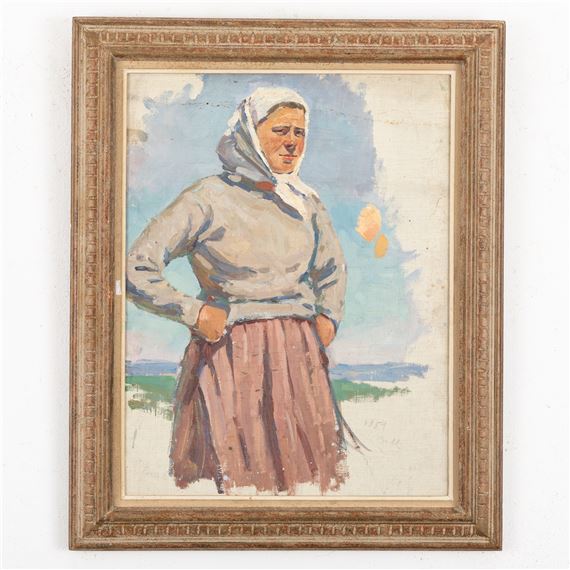 Aleksandr G. Maksimenko | Ritratto di contadina | MutualArt