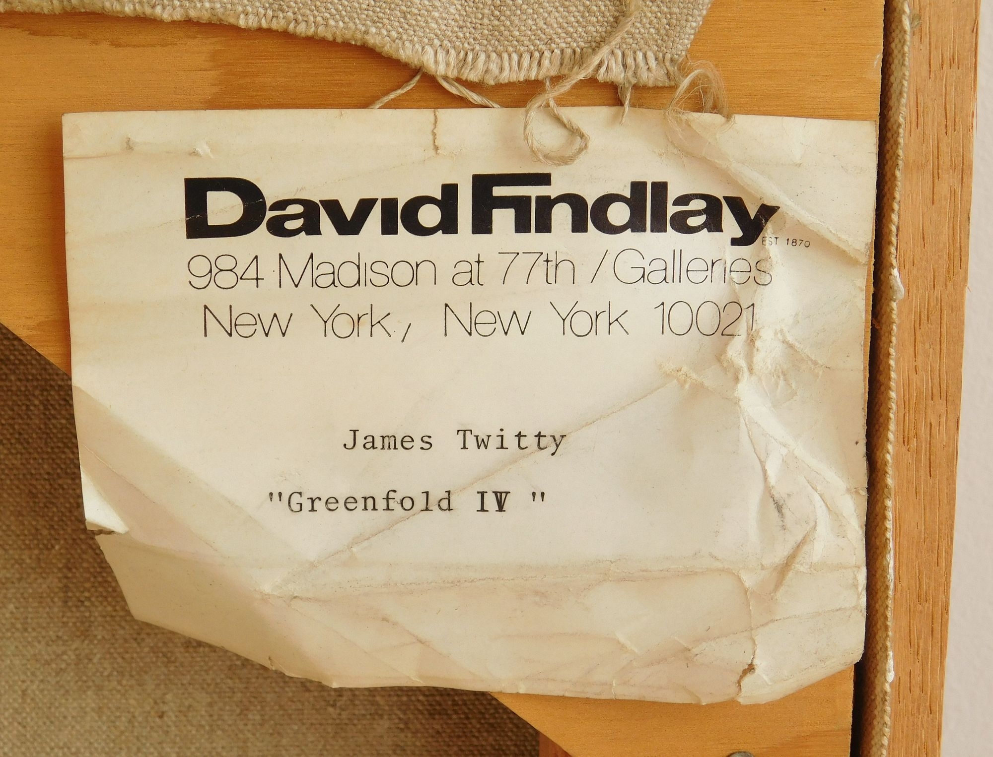 James Twitty | Greenfold IV | MutualArt