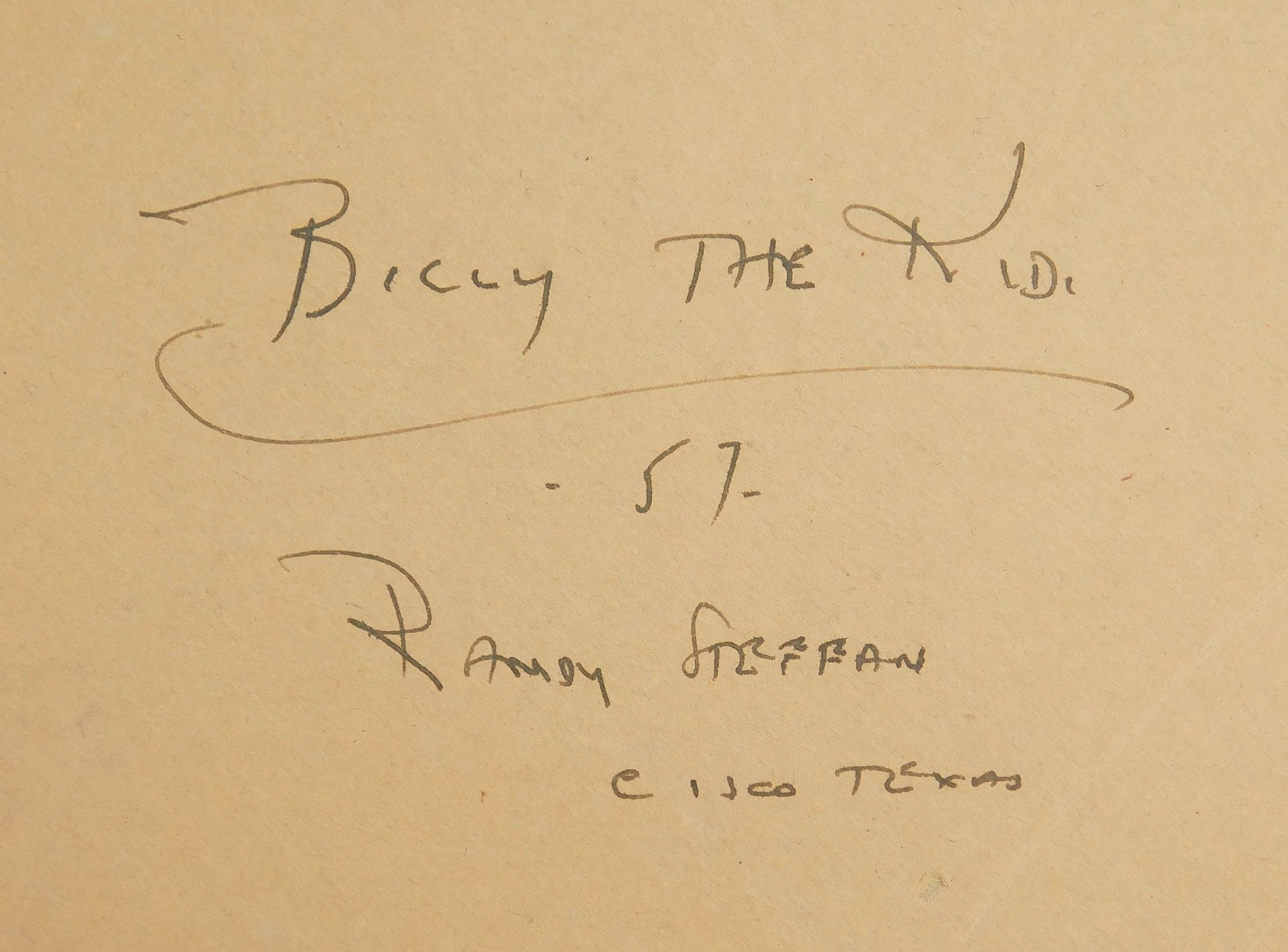 Randy Steffen | Billy The Kid (1957) | MutualArt