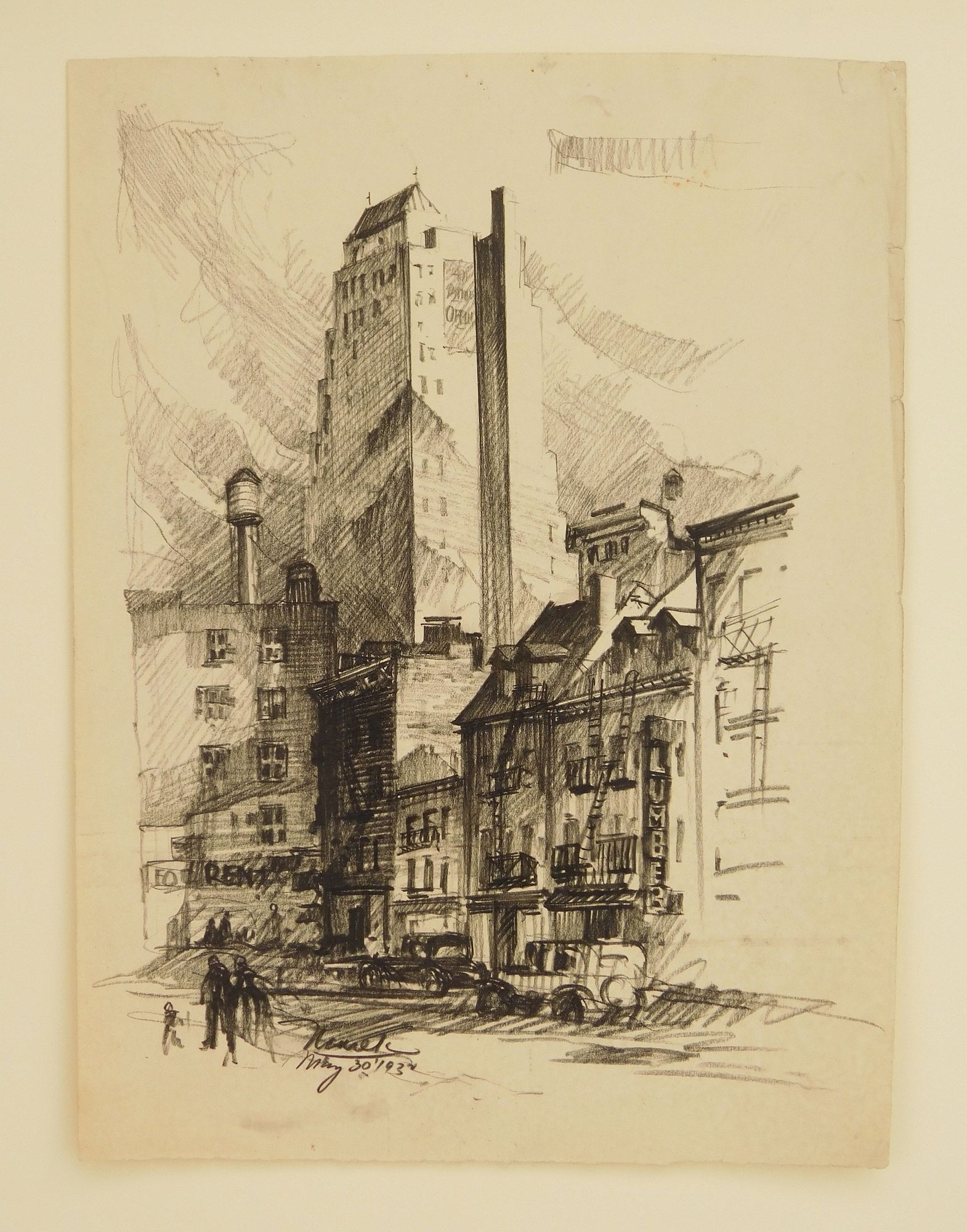 Mark Freeman | New York City Street Scene (1930) | MutualArt