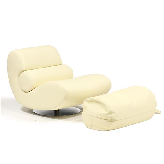Hans Hopfer | Virgule Chair and Ottoman (2006) | MutualArt