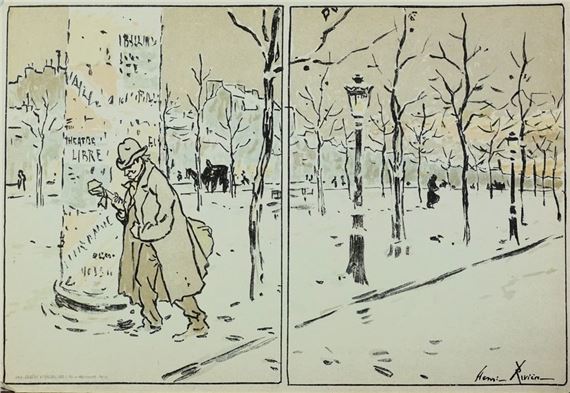 Henri Rivière | Paris in Winter (1889) | MutualArt