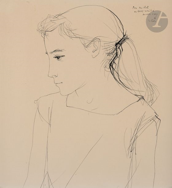 Michel Ciry | Young girl in profile | MutualArt