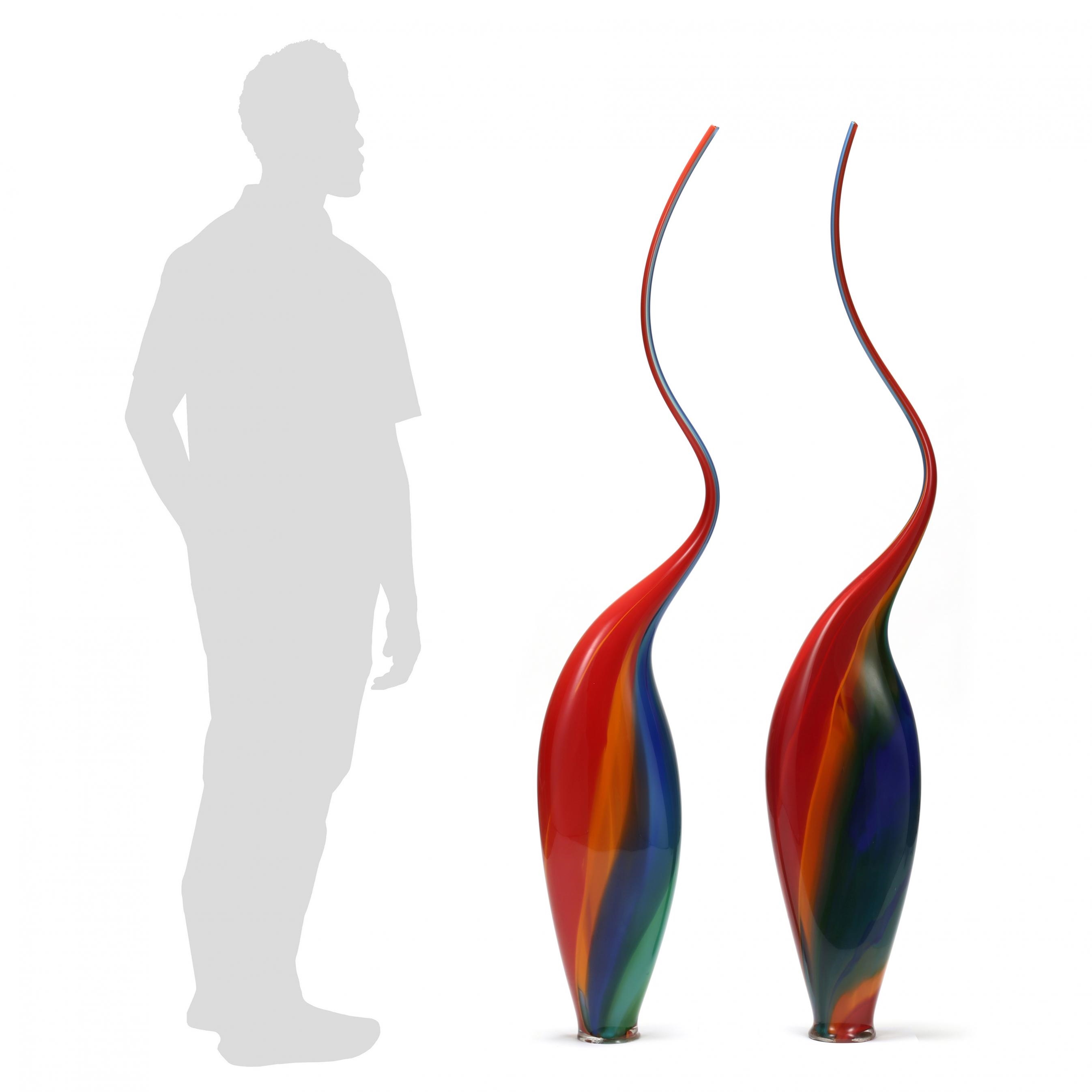 Jeremy Cline | Birds of Paradise Large Glass Sculpture | MutualArt