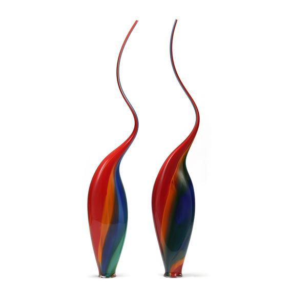 Jeremy Cline | Birds of Paradise Large Glass Sculpture | MutualArt