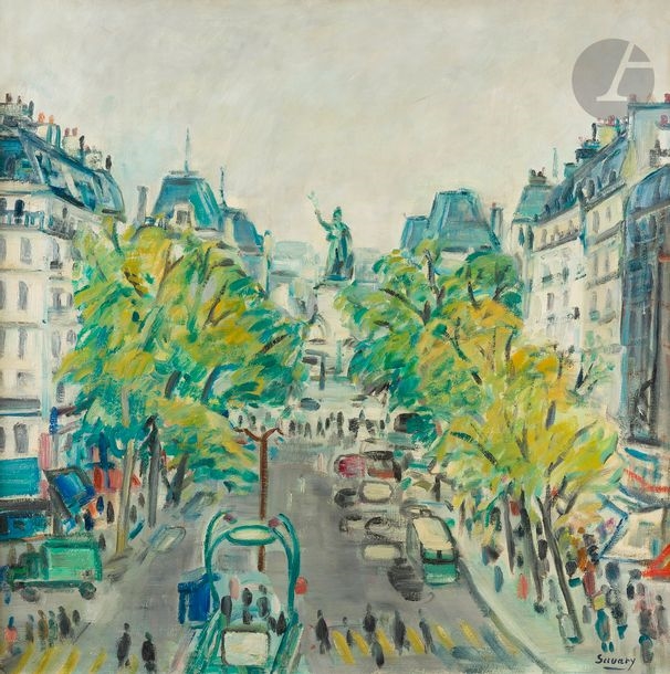 Robert Savary | Place de la République (1968) | MutualArt