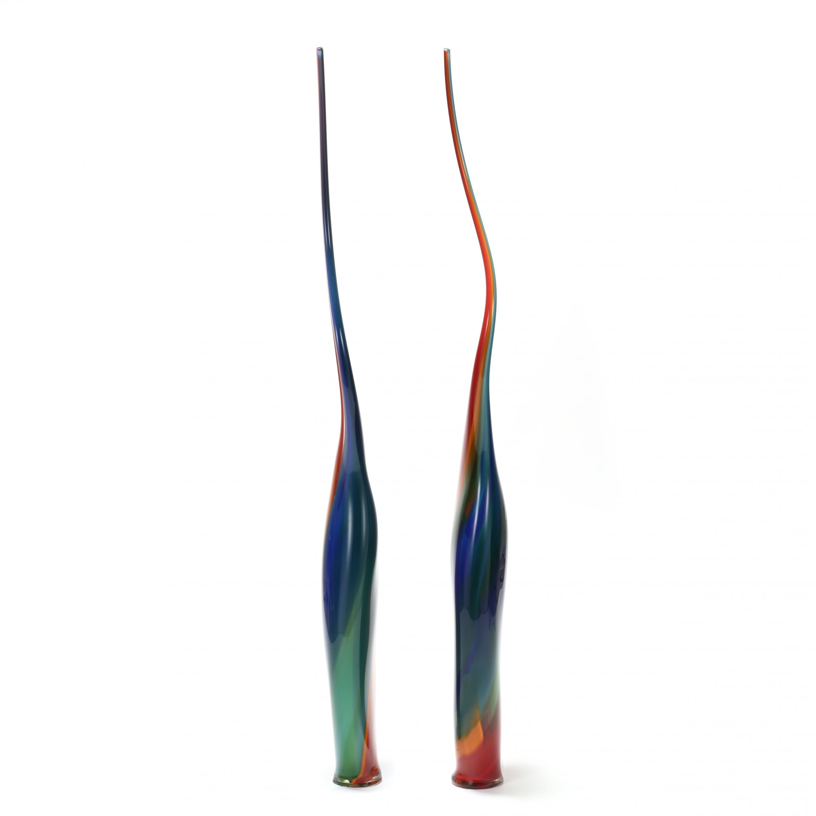 Jeremy Cline | Birds of Paradise Large Glass Sculpture | MutualArt