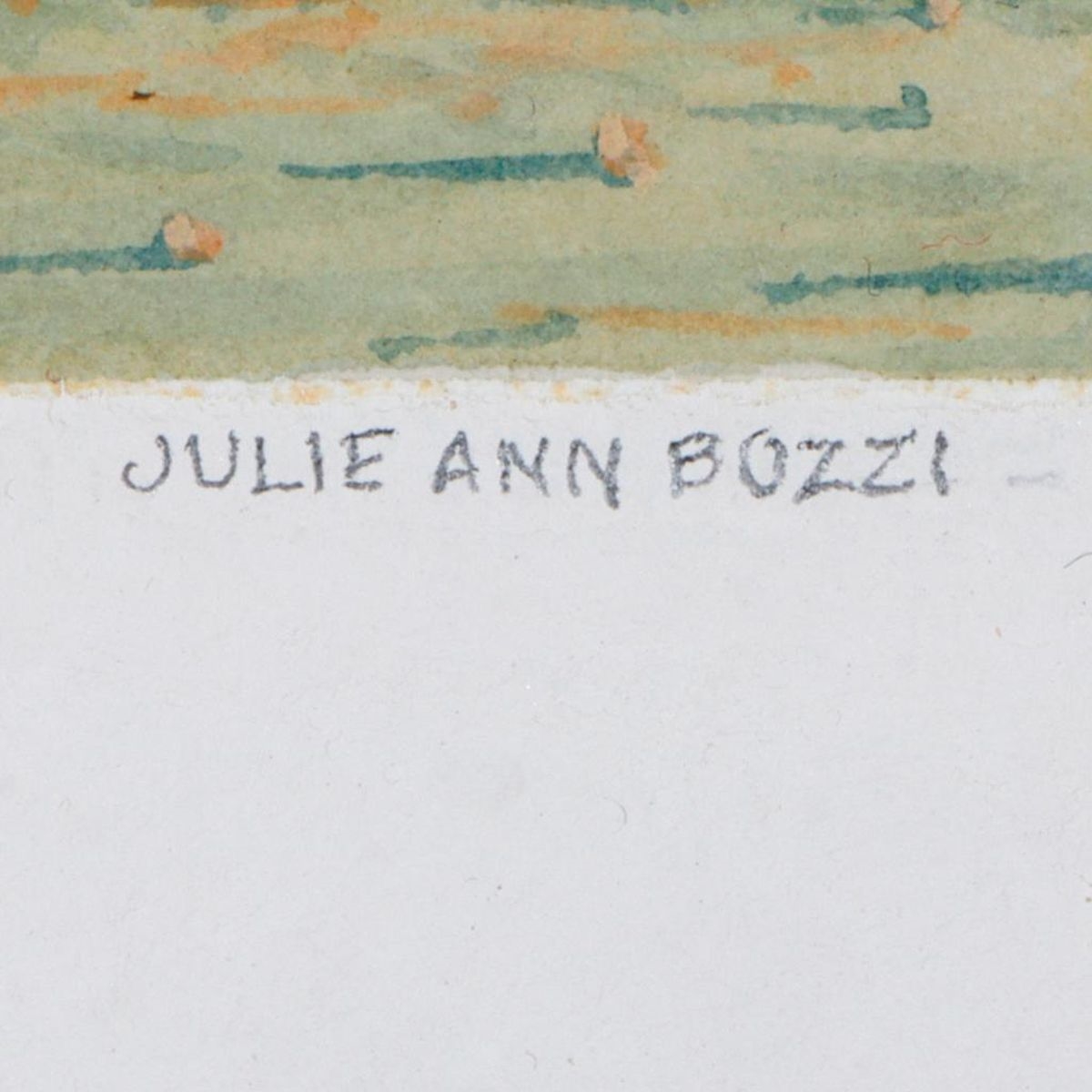 Julie Bozzi | Immature Tomato Field and Mt. Diablo (1977) | MutualArt