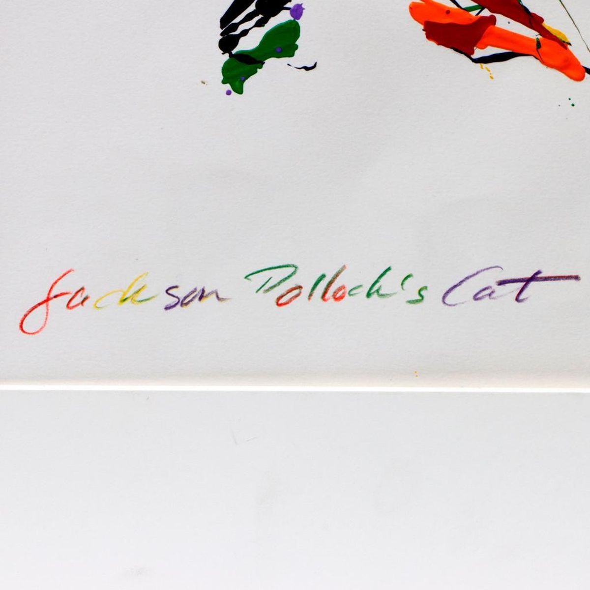 David Gilhooly | Jackson Pollock's Cat (1989) | MutualArt