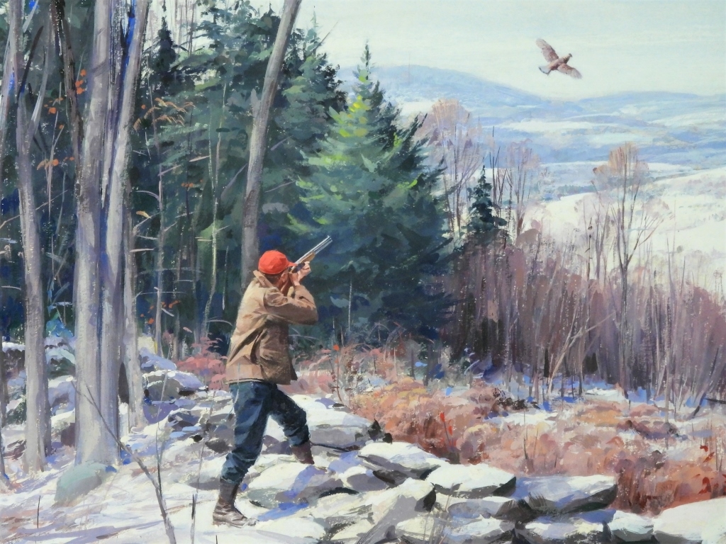 John Tarrell Scott | John Scott Duck Hunter Painting | MutualArt