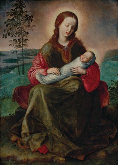 Georg Gärtner Jr. | The Virgin with the Swaddled Child in a landscape ...
