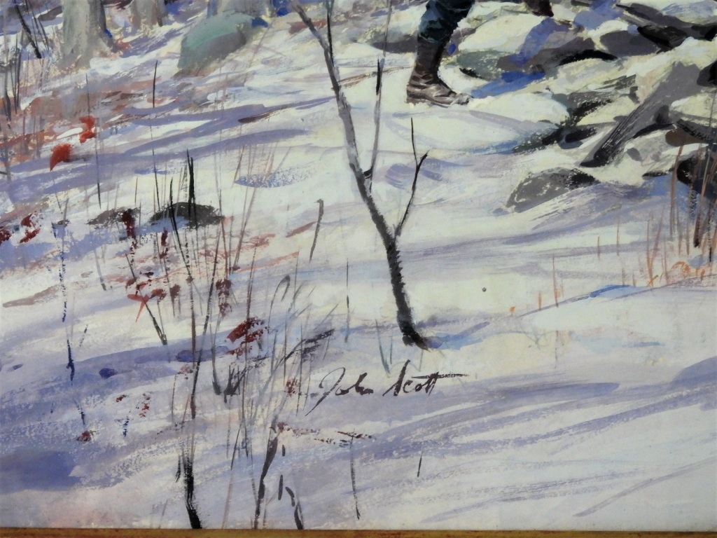 John Tarrell Scott | John Scott Duck Hunter Painting | MutualArt