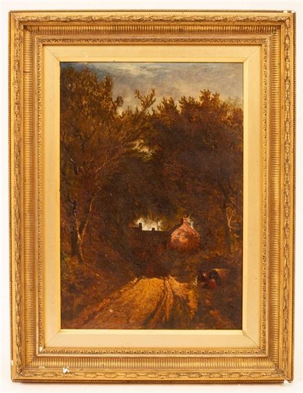 William Henry Hall | Lane Scene at Hanley | MutualArt