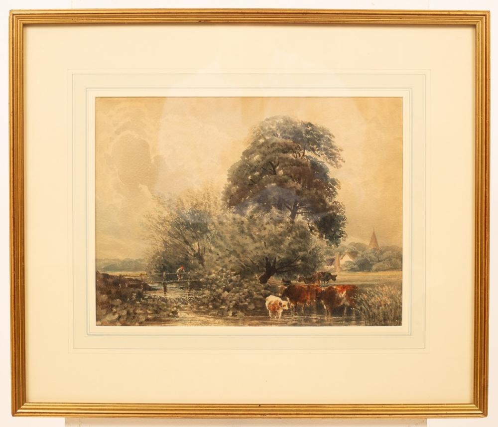 Peter de Wint | Cattle Watering | MutualArt