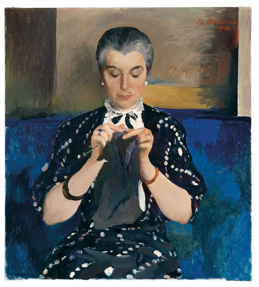 Filipp Malyavin Maljavin | TROIKA IN THE SNOW | MutualArt