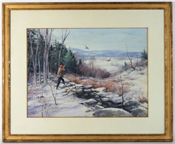 John Tarrell Scott | John Scott Duck Hunter Painting | MutualArt
