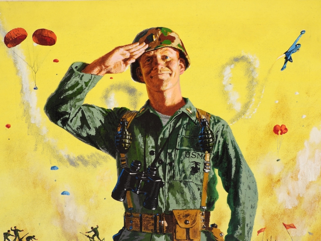 John McDermott | John McDermott Marine Corps Illustration | MutualArt