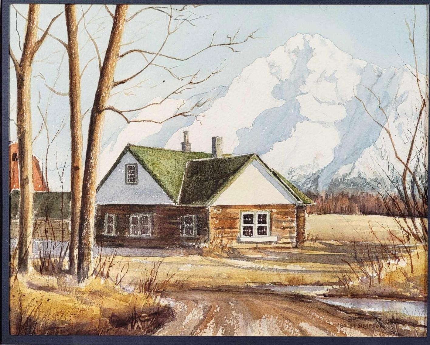 Mary Simpson | Rustic log cabin | MutualArt
