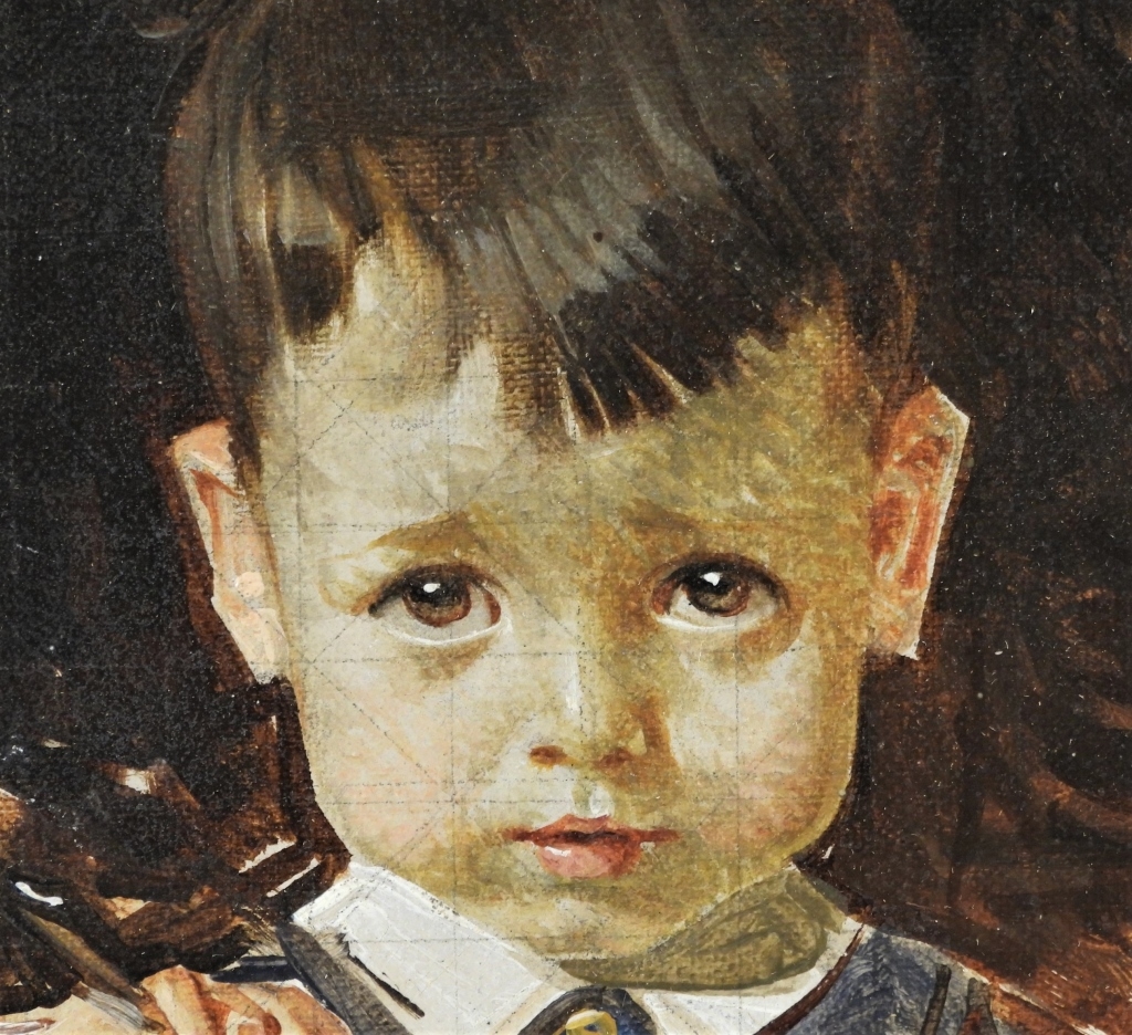 J.C. Leyendecker | J.C. Leyendecker Little Boy Big Bowl Study (1915 ...