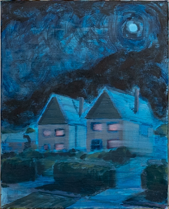 Fergal Styles | Two Houses at Night | MutualArt