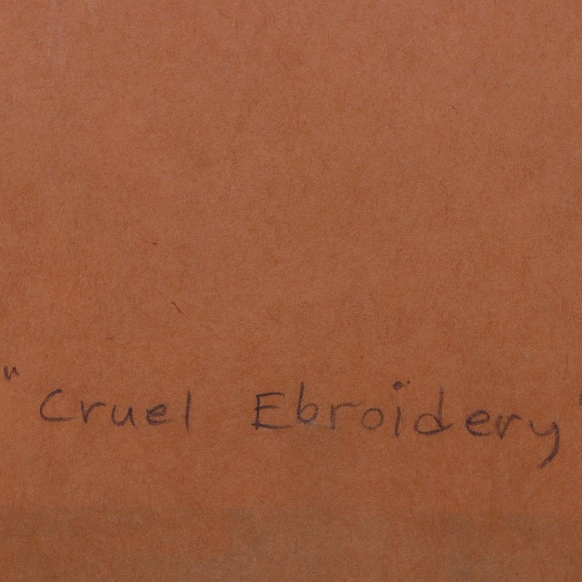 George Dehoff | Cruel Embroidery | MutualArt