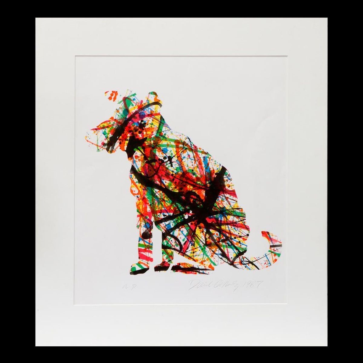 David Gilhooly | Jackson Pollock's Dog-The Litho (1987) | MutualArt