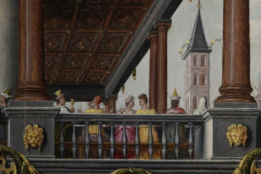 Antoine Caron | Samson shakes the columns of the Temple of the ...