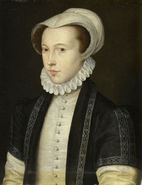 French School, 16th Century | Portrait of a Woman in a White Attifet ...