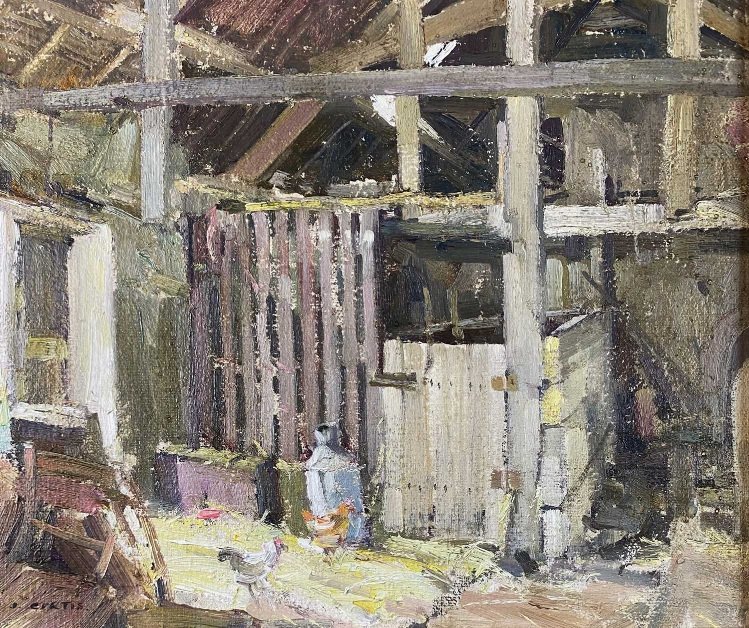 David Jan Curtis | Barn Interior Aislaby near Whitby | MutualArt