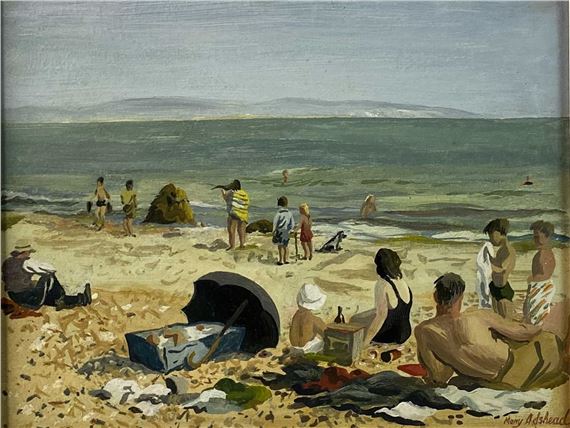 Mary Adshead | Family at the Beach (1904) | MutualArt