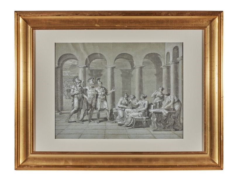 French Neoclassical School, 19th Century | Antique scene, The Horatii ...