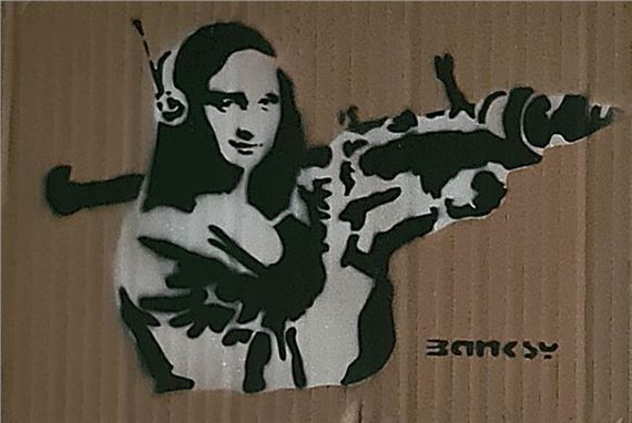 Banksy | Gioconda with bazooka | MutualArt